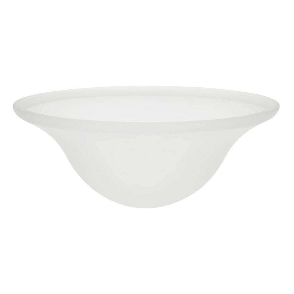 Aspen Creative Corporation 5 in. White Frosted Glass Bowl Flush/Semi ...