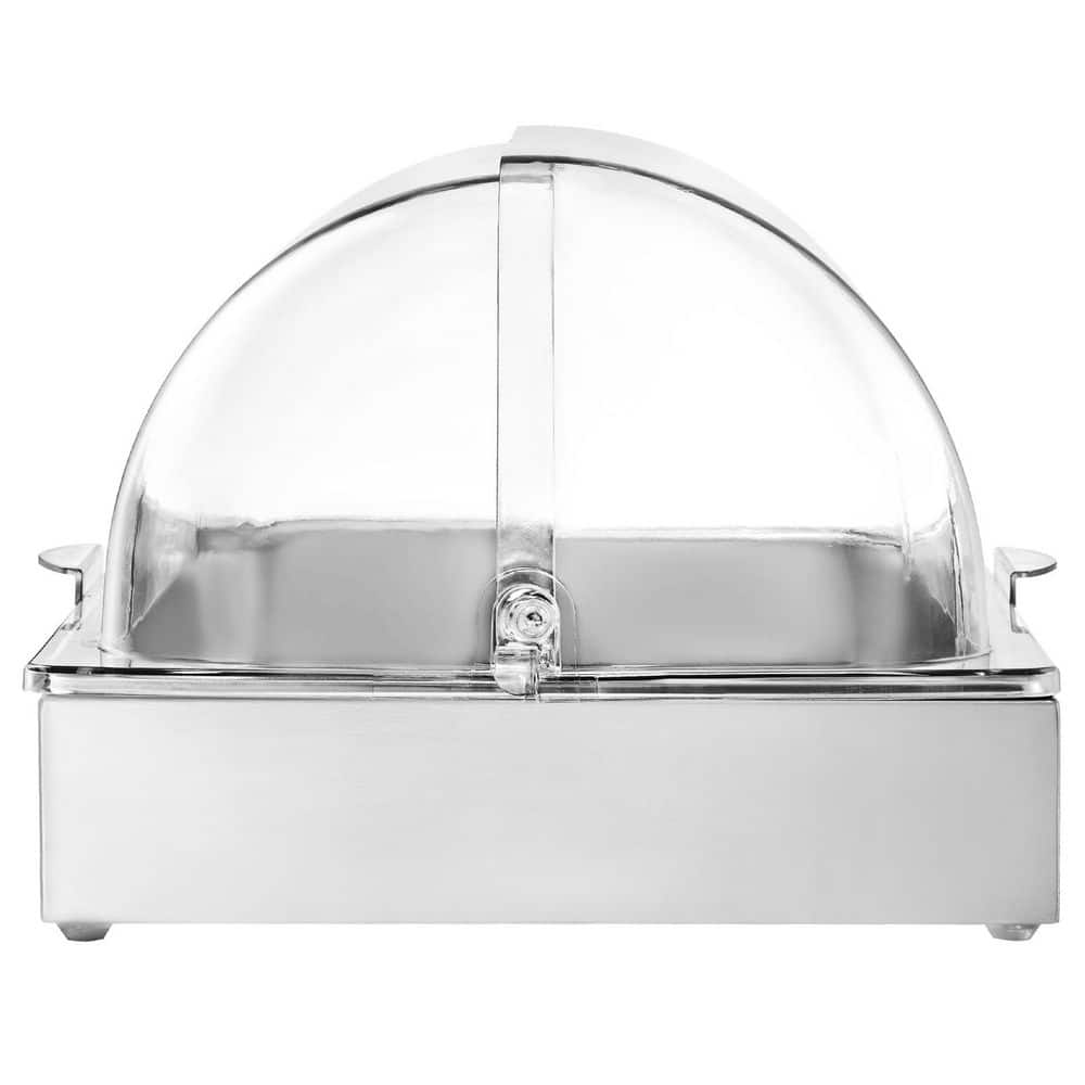 SKYSHALO Countertop Food Display Container, 1x1 Pan Stainless Steel ...