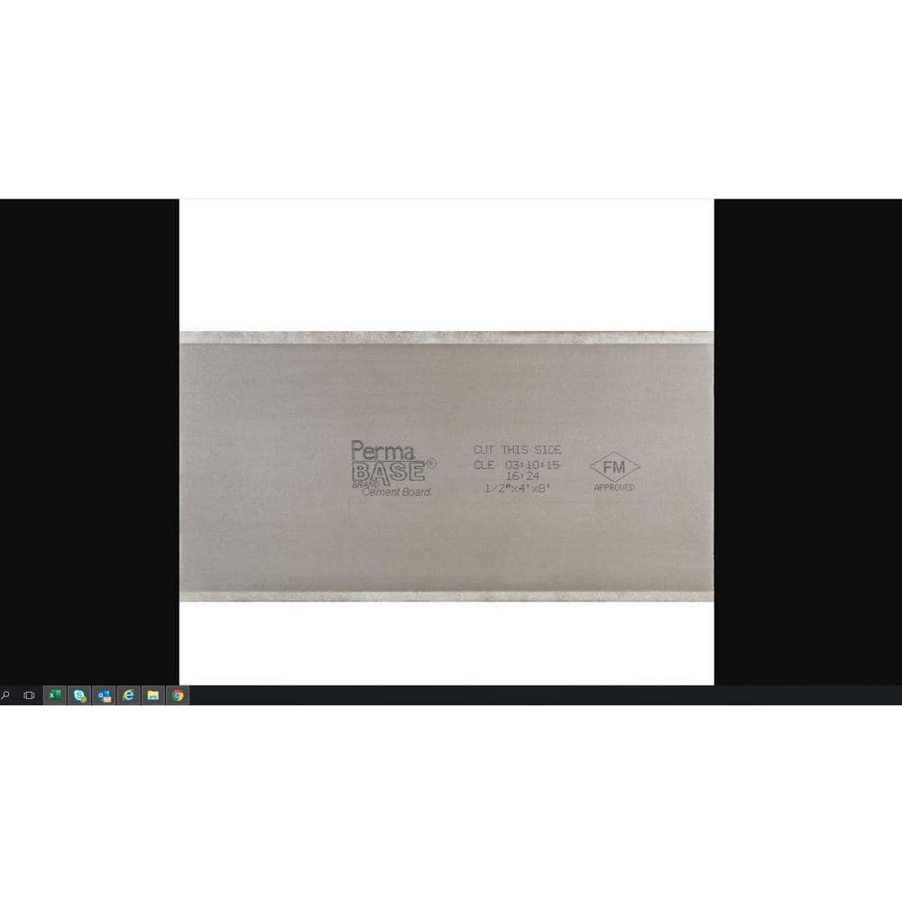 PermaBase 1/2 in. x 4 ft. x 8 ft. Cement Board 50000076 - The Home Depot