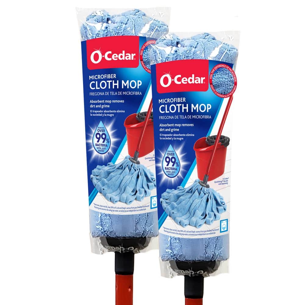 O-Cedar Microfiber Wet Cloth Mop (2-Pack) 133582 COMBO1 - The Home Depot