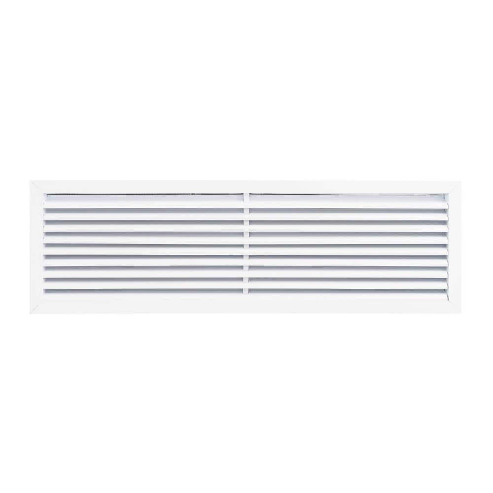ACLAMINAIRE 26 in. x 16 in. Aluminum Return Air Grille in White L-RA-LP ...