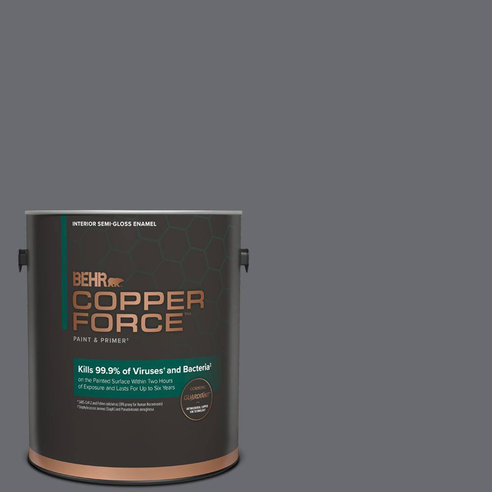 COPPER FORCE 1 gal. #HDC-CL-04G Liberty Bell Gray Semi-Gloss Enamel ...
