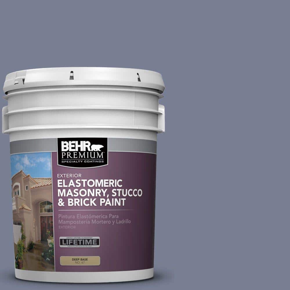 BEHR PREMIUM 5 gal. #MS-77 Purple Storm Elastomeric Masonry, Stucco and ...