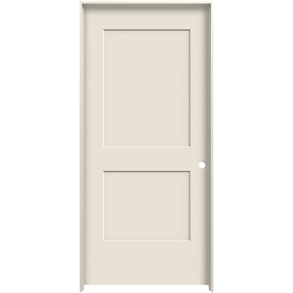 JELD-WEN 36 in. x 80 in. Monroe Primed Right-Hand Smooth Hollow Core ...