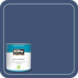 BEHR PREMIUM PLUS 8 oz. #600D-7 Daring Indigo Eggshell Enamel Interior ...