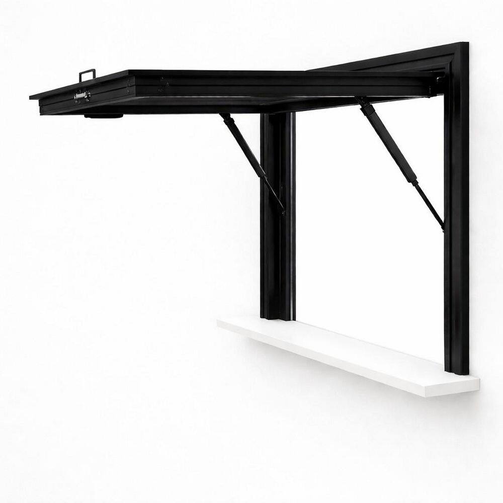 TEZA DOORS Teza 72 in. x 48 in. Black Aluminum Low-E Double-Pane Clear ...