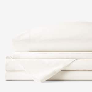 The Company Store Company Cotton Ivory Bamboo Sateen King Sheet Set ...