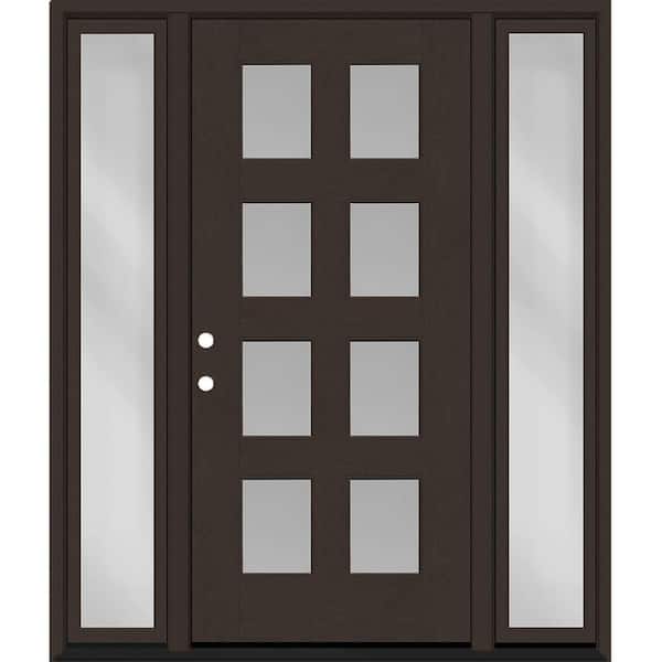Steves & Sons Regency 64 in. x 80 in. 8L Modern Clear Glass RHIS ...