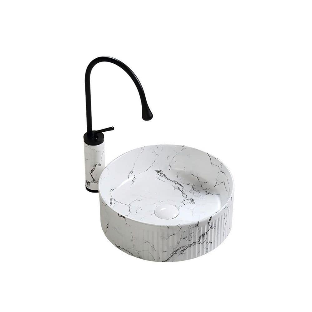 Reviews for SANFANGIE HE 14.57 in. W x 14.57 in. D Round Vessel ...