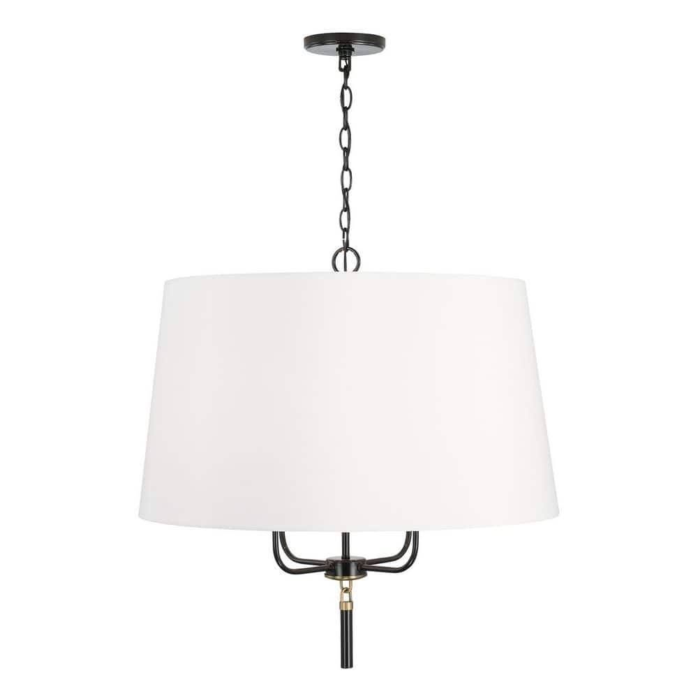 Capital Lighting Fixture Company Beckham 60-Watt 4-Light Glossy Black ...