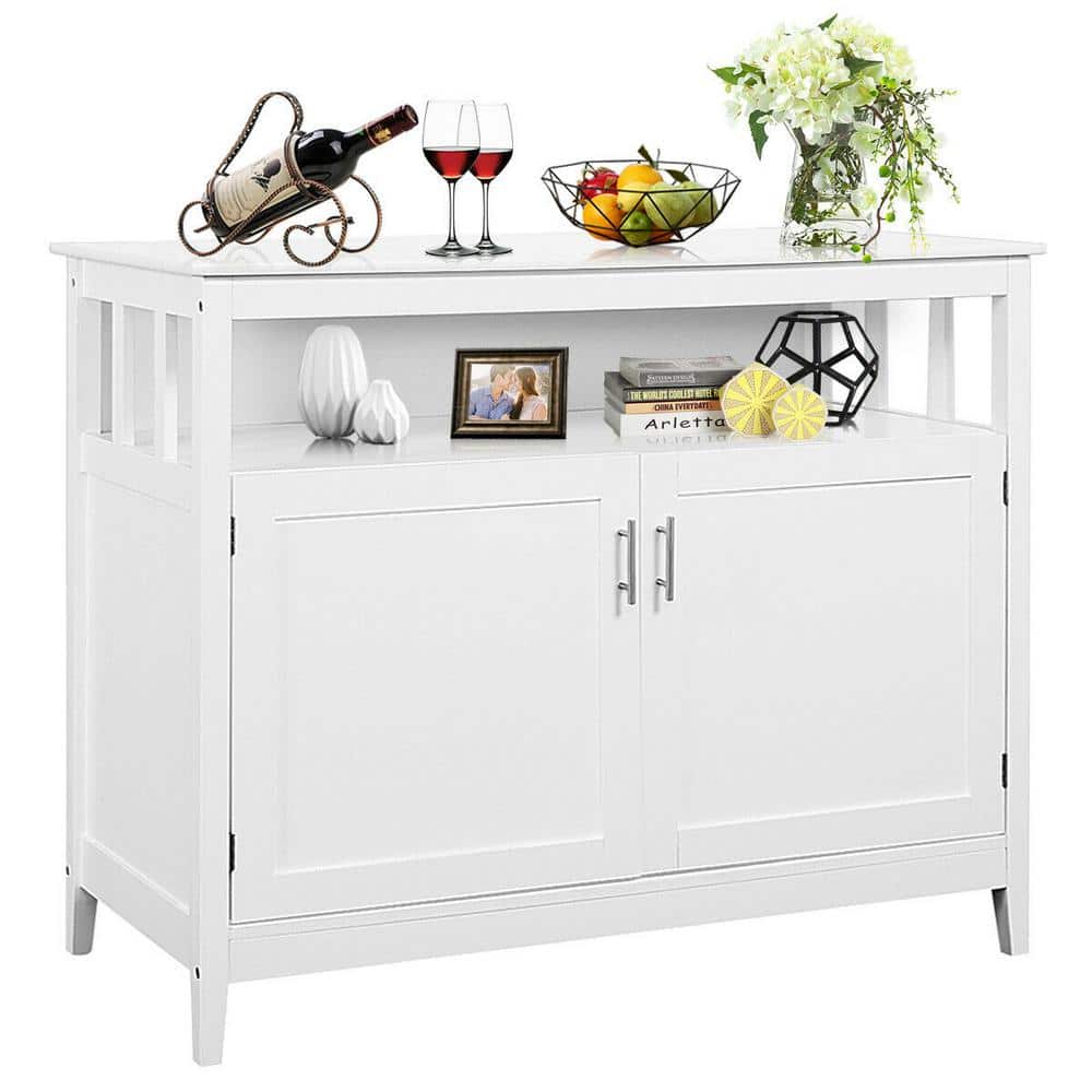 Reviews for Costway Modern Kitchen Storage Cabinet Buffet Server Table ...