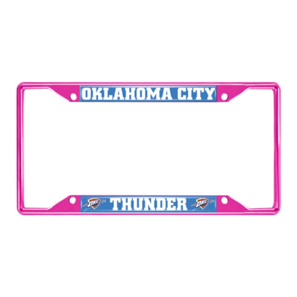 FANMATS Universal Fit NBA - Oklahoma City Thunder License Plate Frame ...