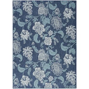 Nourison Garden Oasis Mocha 5 ft. x 7 ft. Nature-inspired Contemporary ...