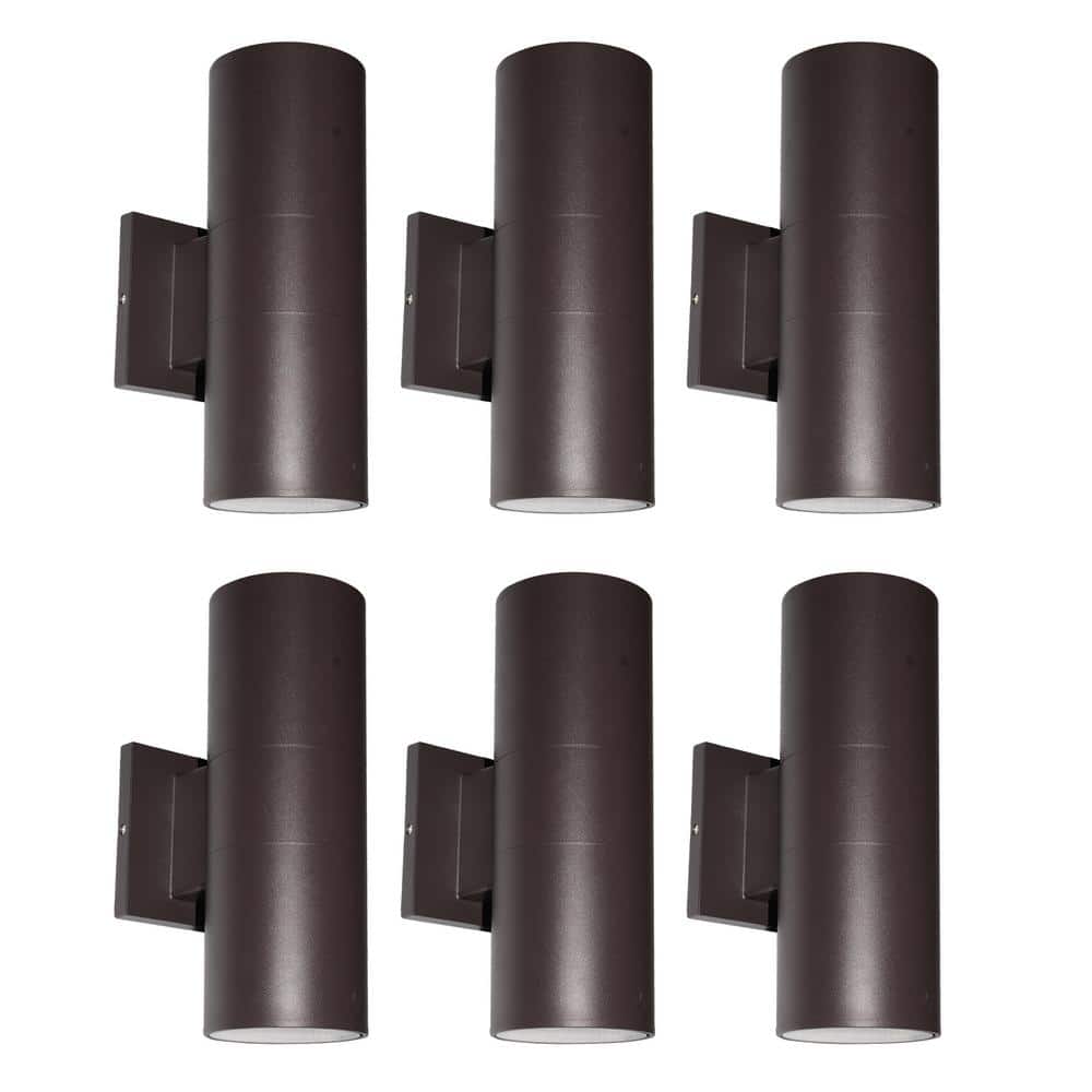 E ENERGETIC LIGHTING 150-Watt Equivalent Integrated LED Bronze Outdoor ...