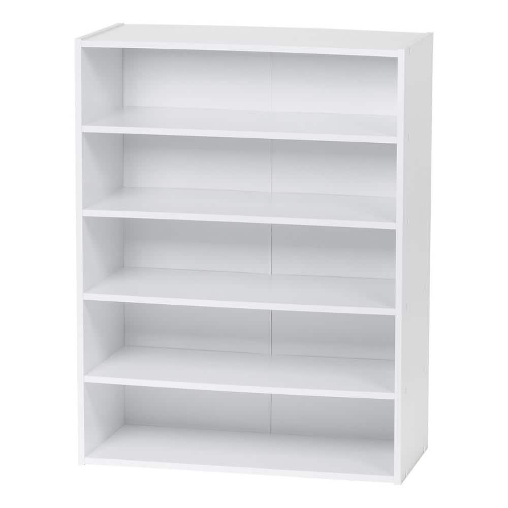 IRIS White 5-Tier Multi-Purpose Organizer Shelf (23.14 in. L x 11.63 in ...