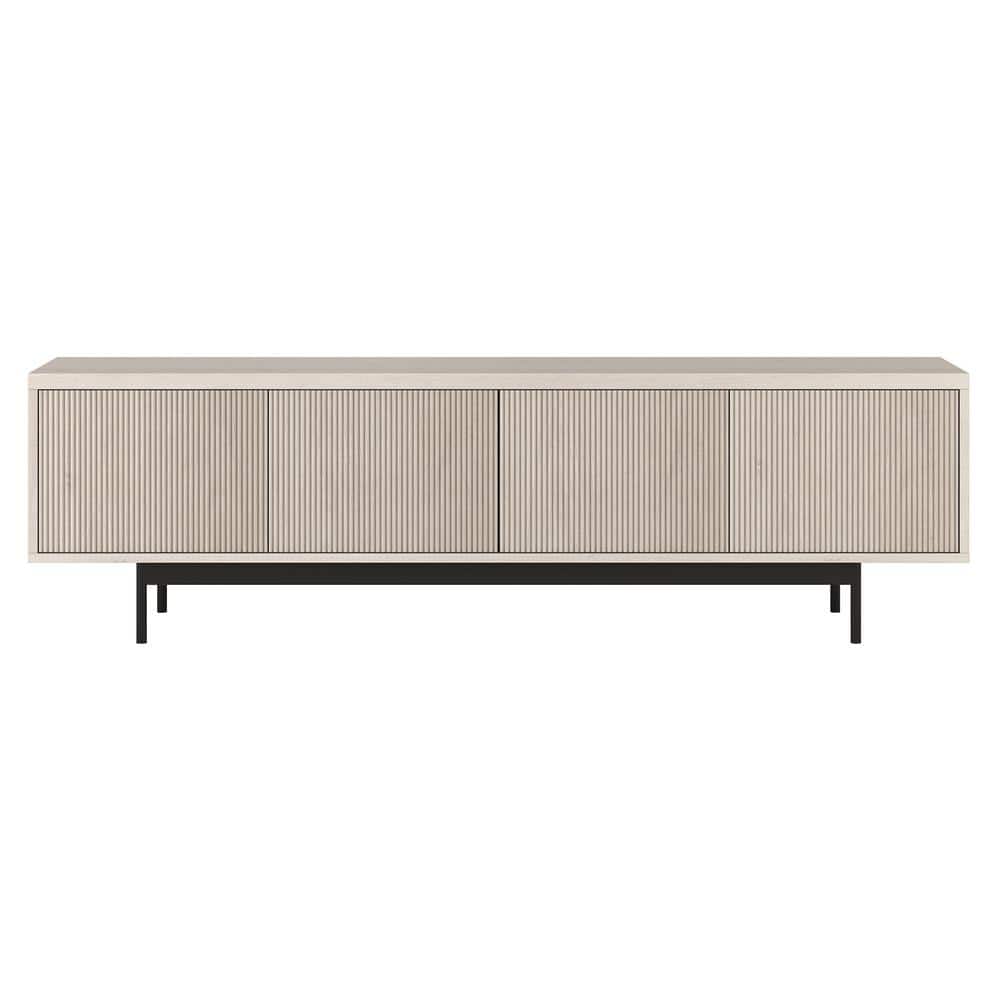 Meyer&Cross Whitman 70 in. Alder White TV Stand Fits TV's up to 75 in ...
