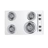 Summit Appliance 30 in. Coil Electric Cooktop in White with 4 Elements ...
