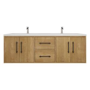 BV Better Vanity Victoria 71 in. W x 20 in. D x 22 in. H Double Sink ...