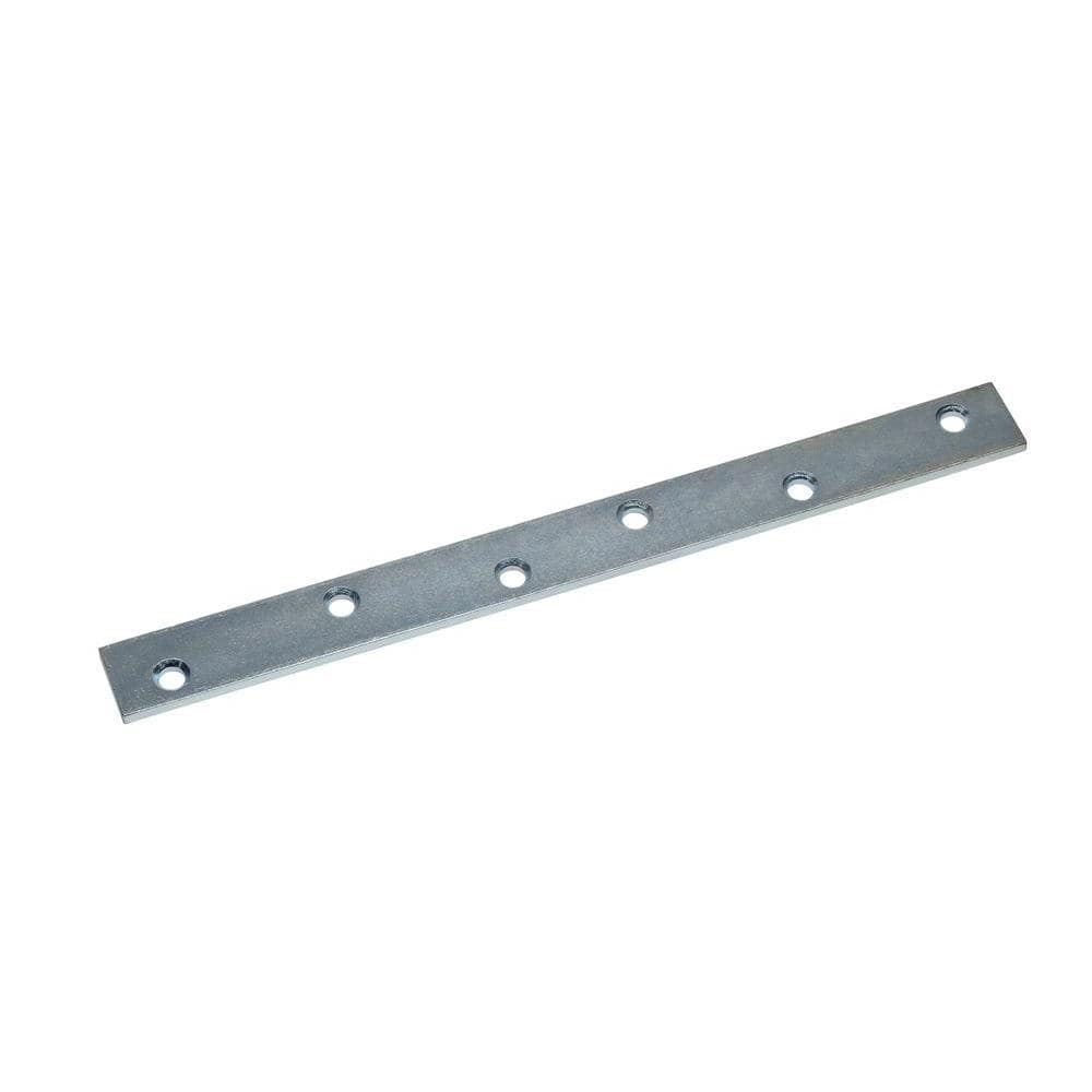 Everbilt 10 in. Zinc-Plated Mending Plate 24545 - The Home Depot