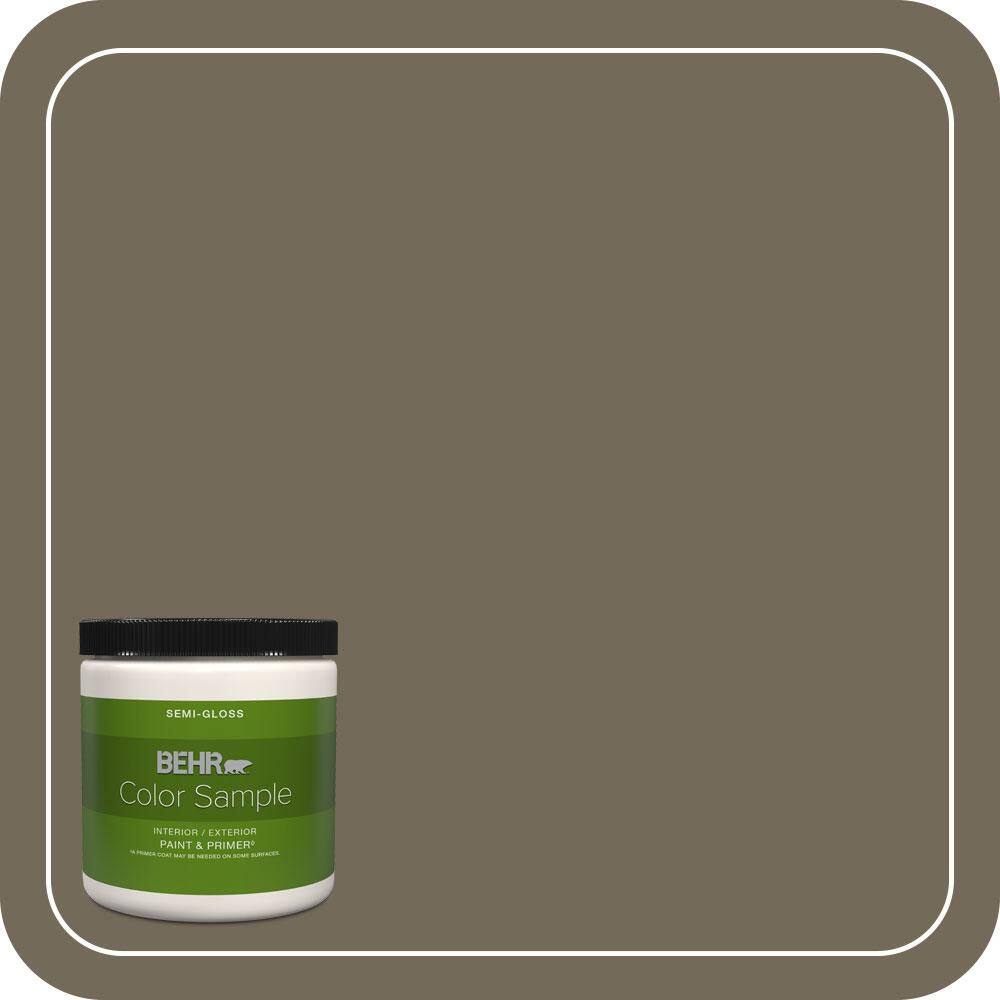 BEHR PREMIUM PLUS 8 oz. #720D-6 Toasted Walnut Semi-Gloss Interior ...