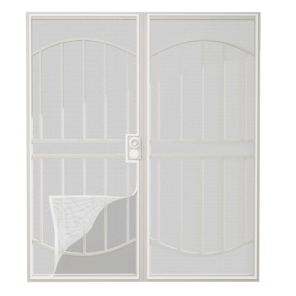 ARK DESIGN 64 in. x 80 in. Universal/Reversible Hinging White Surface ...