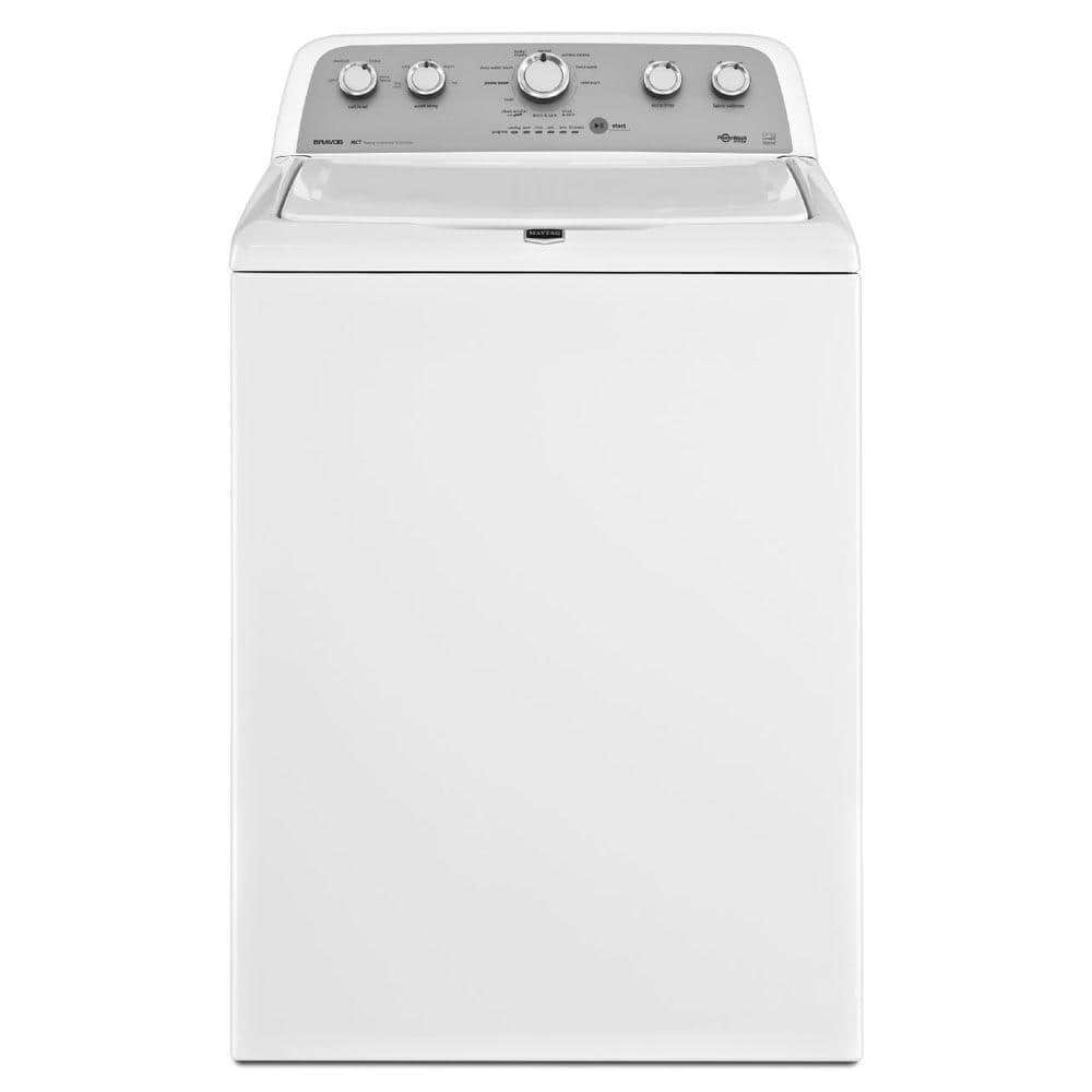 Maytag Bravos X 3.8 cu. ft. High-Efficiency Top Load Washer in White ...