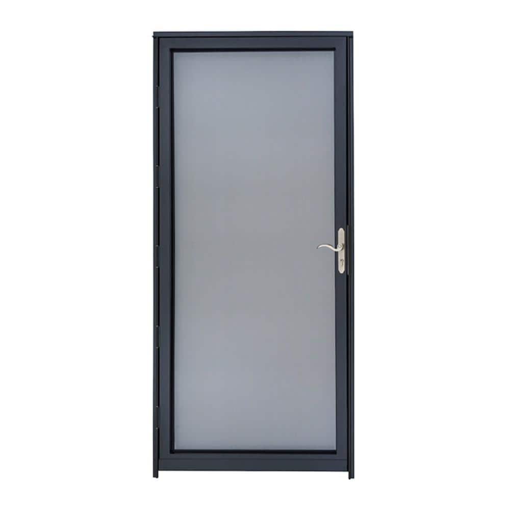 Grisham Full View 32 in. x 80 in. Black Storm Door 31011 - The Home Depot