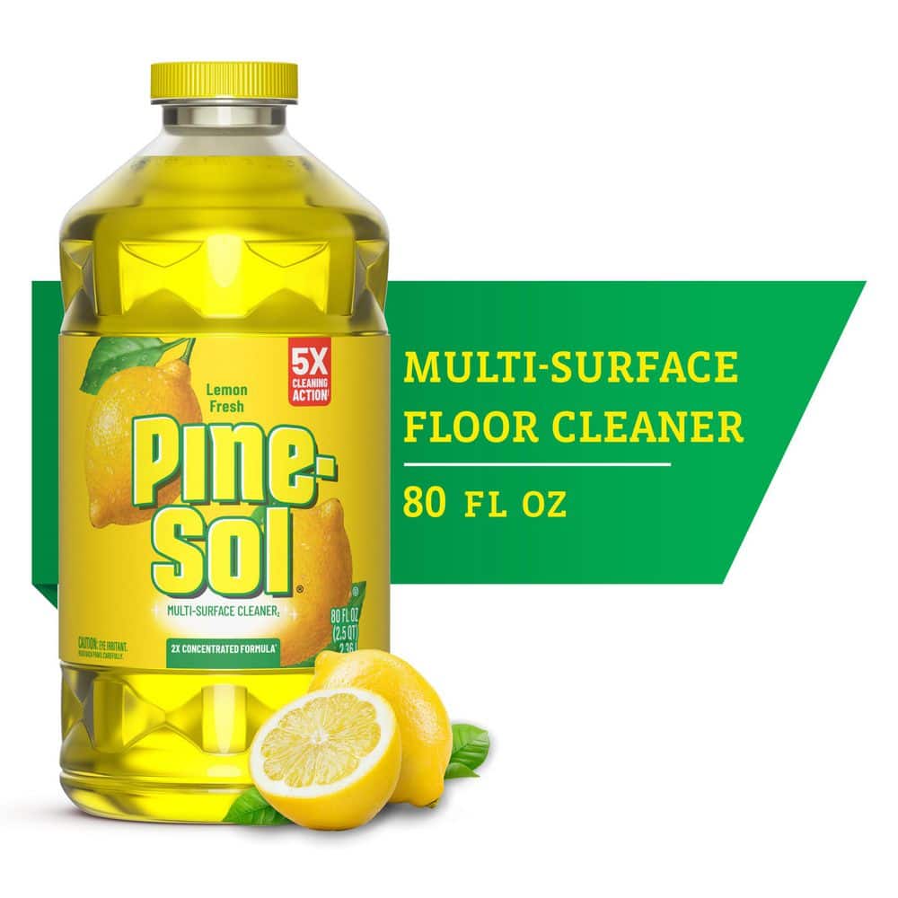 Pine-Sol 80 oz. Lemon All-Purpose Cleaner 10041294601624 - The Home Depot