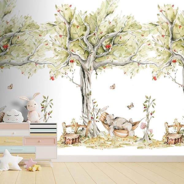 Veer Decor Lazy Bears Retreat Wall Mural 8253-CI - The Home Depot