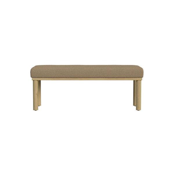 Homepop Oslo Brown Boucle 47.5 in. Bedroom Bench K8695-F2453 - The Home ...