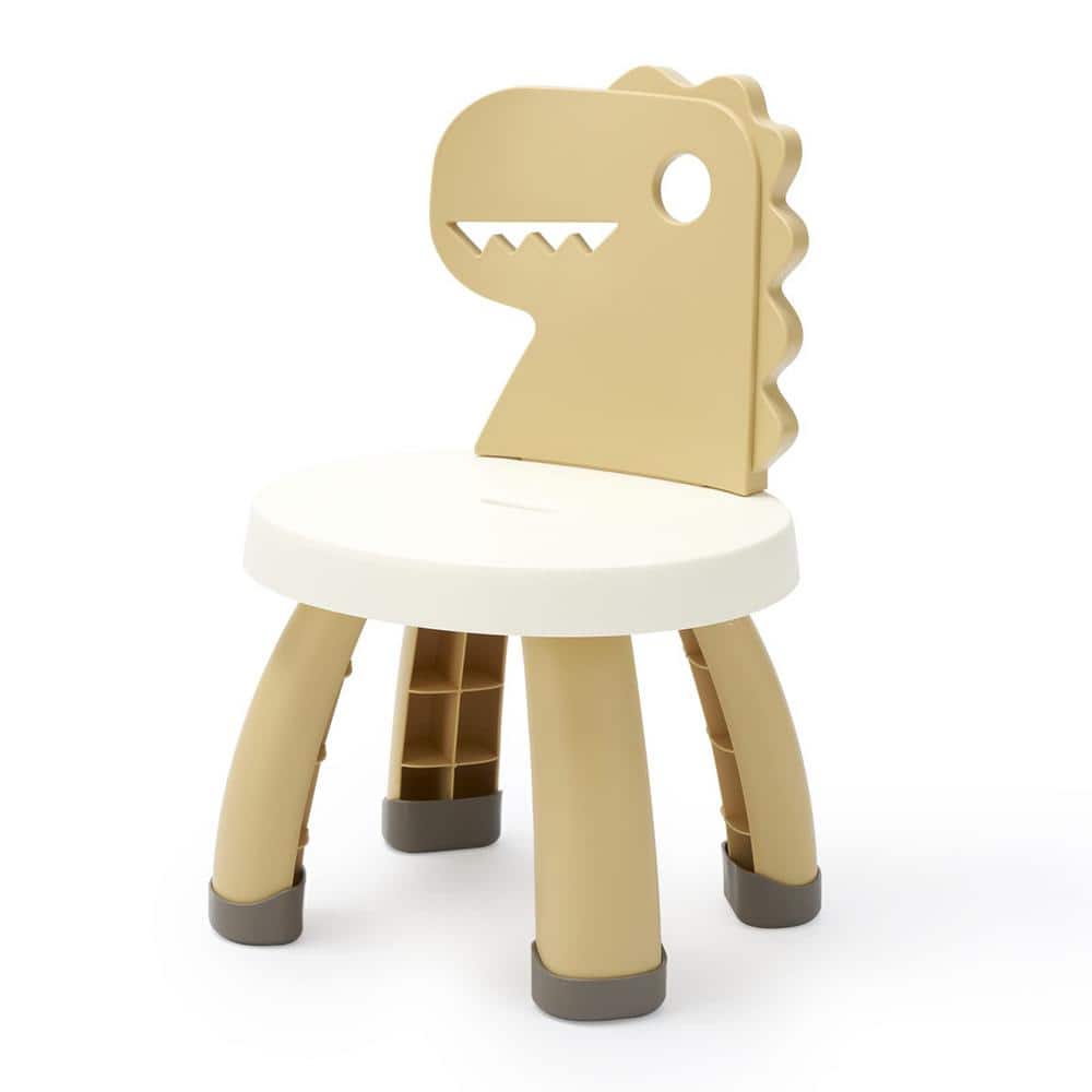 Angel Sar Yellow Plastic Toddler Chair, Kids Dino Chair Sturdy Durable ...