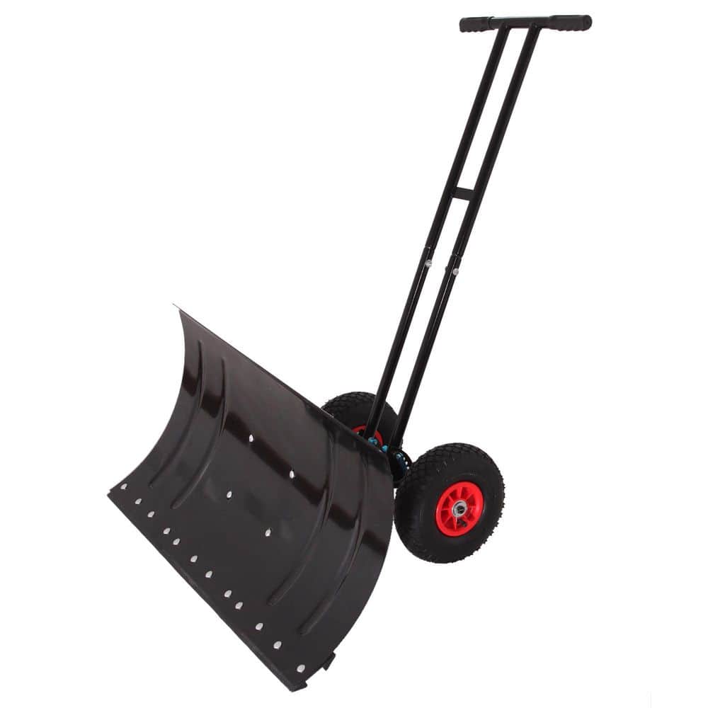maocao hoom Heavy Duty 30 in. Metal Handle Steel Snow Shovel with ...