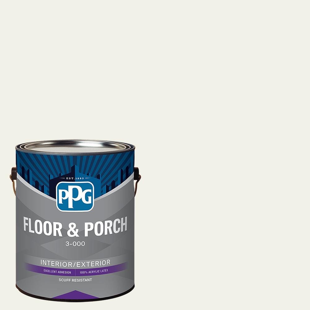 PPG 1 gal. PPG1215-1 Clear Yellow Satin Interior/Exterior Floor and ...