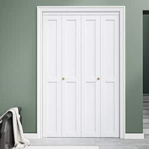 EH PUERTA 28 in. x 80 in. DIY 2-Panel Solid Core MDF White Primed ...