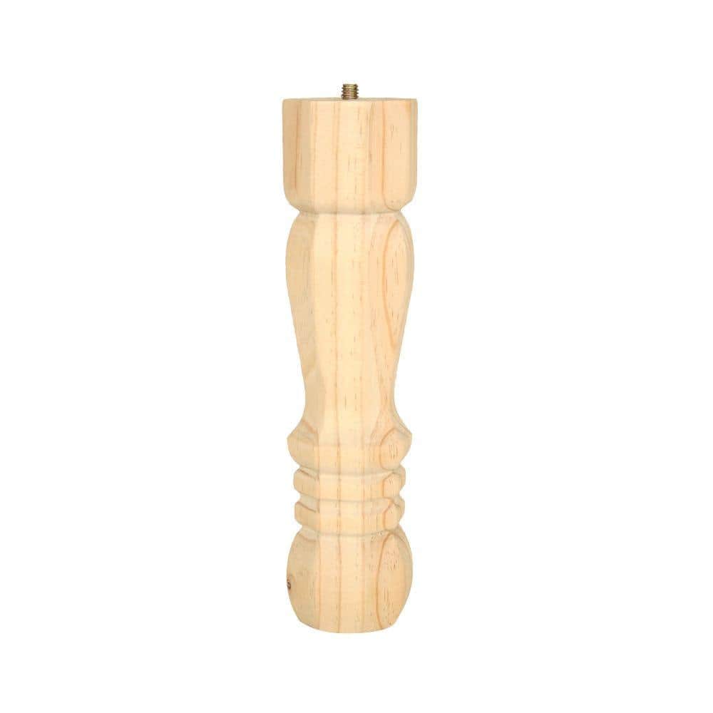 Waddell WAD2409 2-1/8 in. x 2-1/8 in. x 9 in. Pine Traditional Leg ...