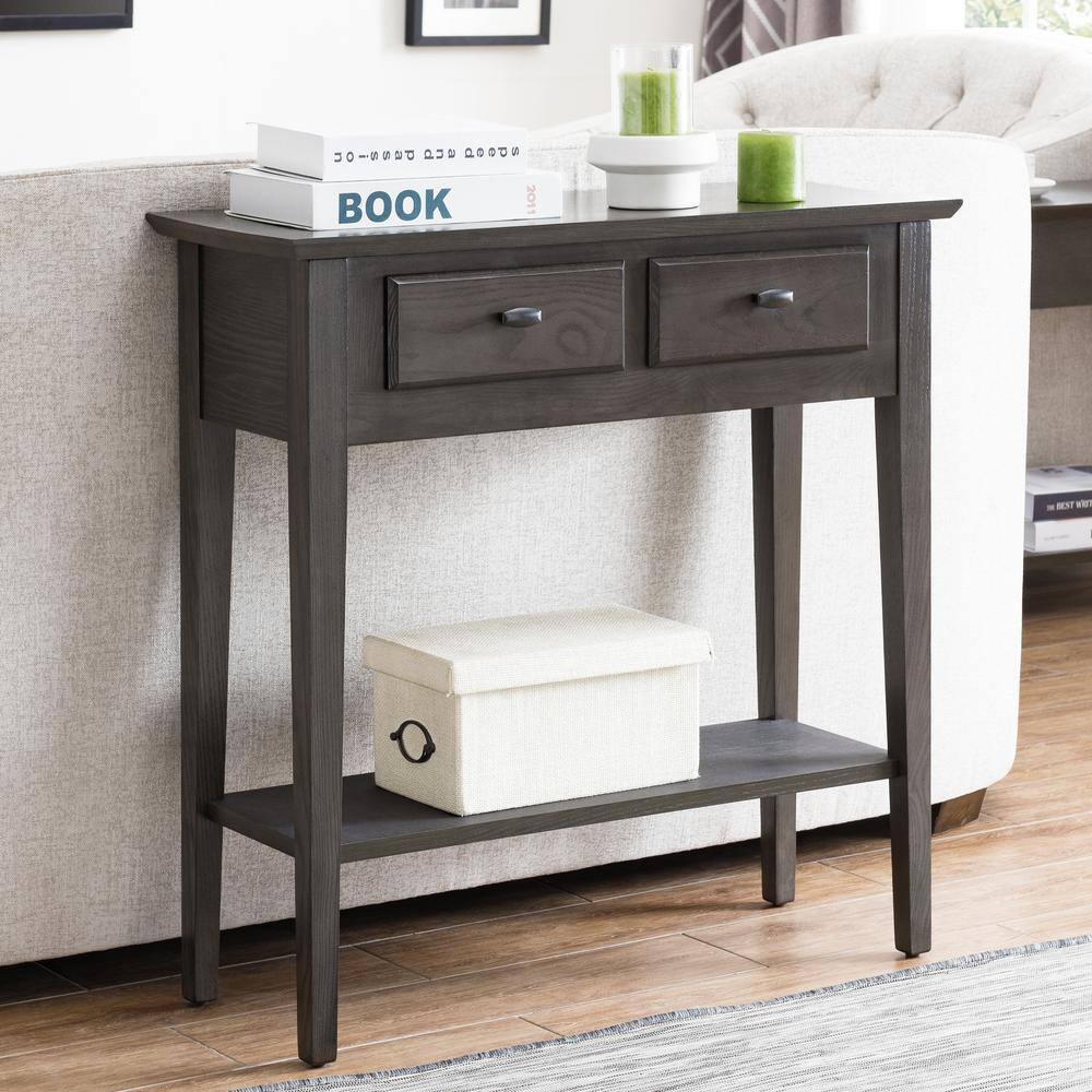 Leick Furniture Smoke Gray Hall Console/Sofa Table 10075-GR - The Home ...