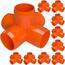Formufit 1 in. Furniture Grade PVC 5-Way Cross in Orange (4-Pack ...
