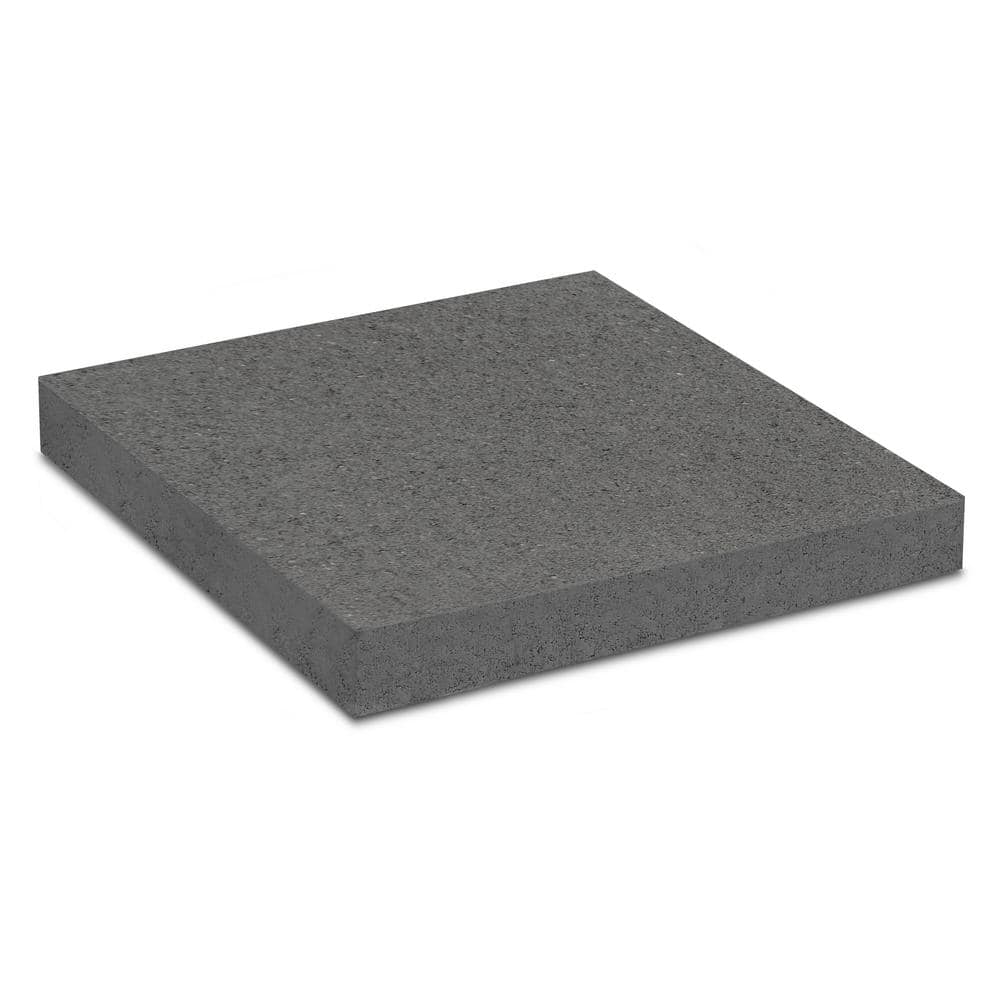 Basalite 12 in. x 12 in. Square Stepping Stone - Black 100008415 - The ...