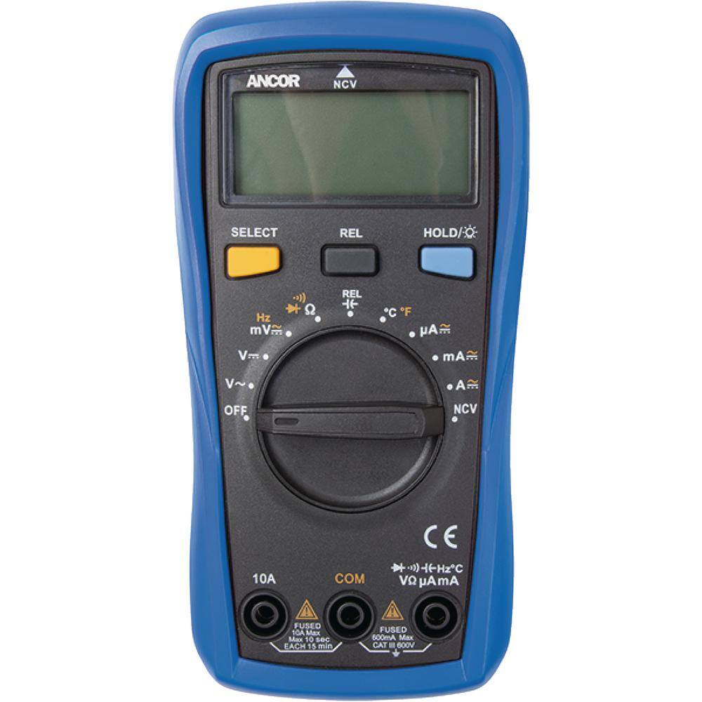 Ancor True RMS 12 Function Digital Multi-meter 703073 - The Home Depot
