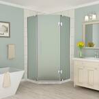 Aston Neoscape GS 42 in. x 42 in. x 72 in. Frameless Neo-Angle Shower with Frosted Glass and ...