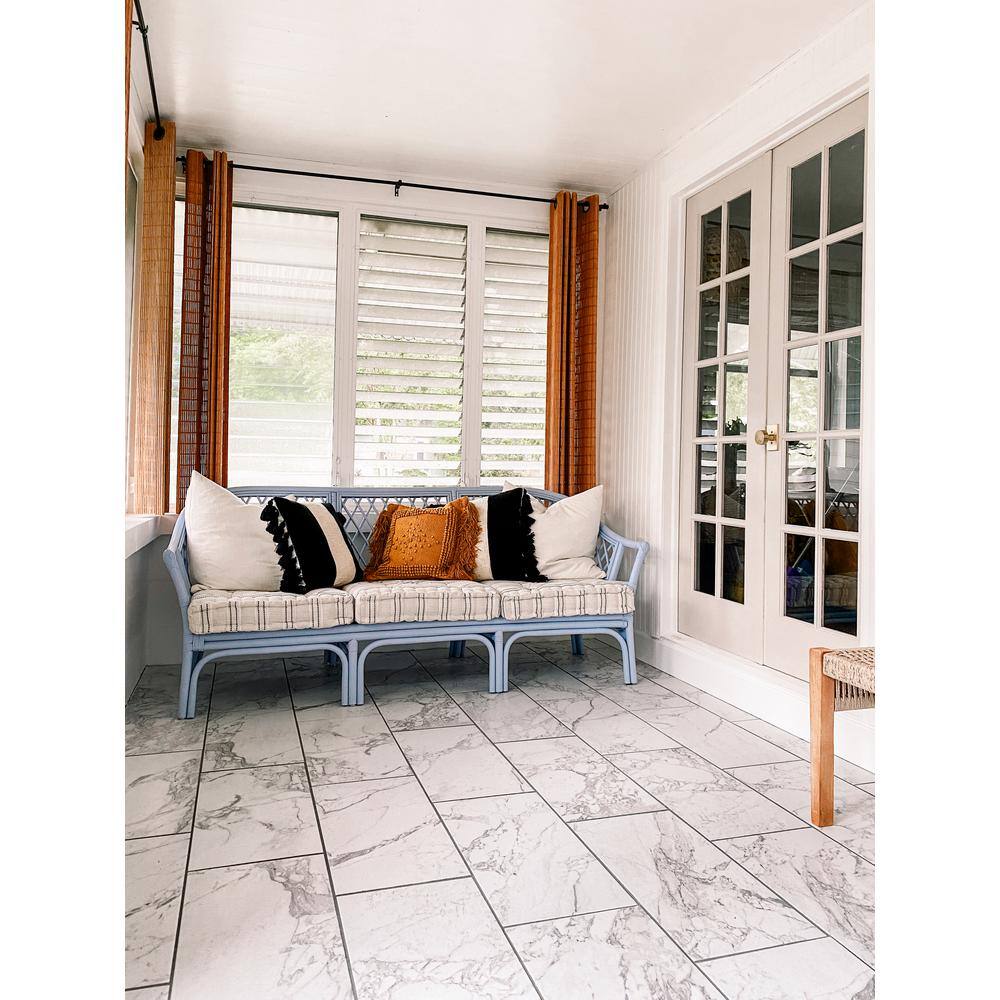 Buy EpicClean Milton Arabescato Marble 12 in. x 24 in. أرضية من الخزف ...