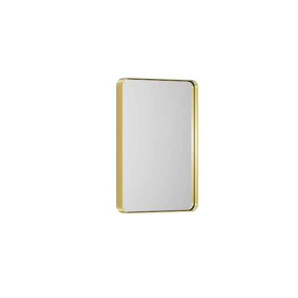 KeonJinn 22 in. W x 30 in. H Rectangular Aluminum Framed Wall Bathroom ...