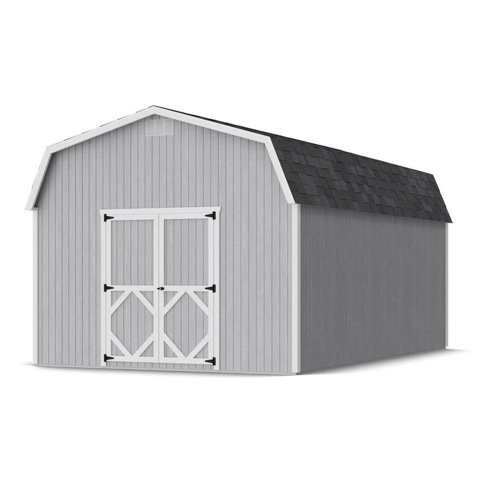 Little Cottage Co. Classic Gambrel 12 ft. x 20 ft. Outdoor Wood Storage ...