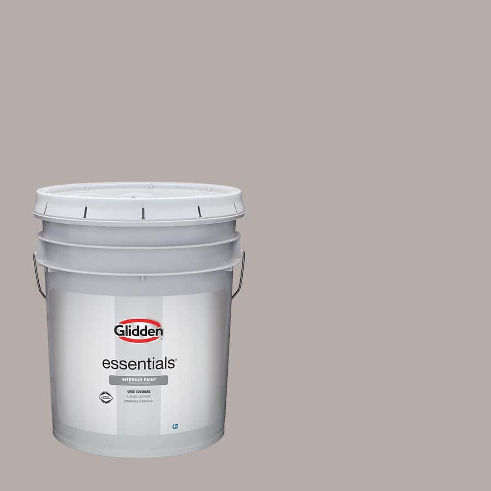 Glidden Essentials 5 gal. PPG1005-4 Slate Pebble Flat Interior Paint ...