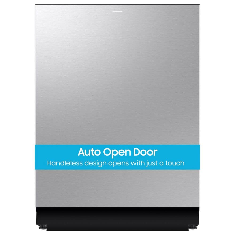 Samsung Bespoke 24 in. Built-In Tall Tub Dishwasher in Stainless Steel ...