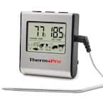 ThermoPro TP16 Digital Stainless Steel Cooking Thermometer for Smoker ...