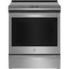 GE Profile 30 in. 4 Burner Element Smart Slide-In Induction Range in ...