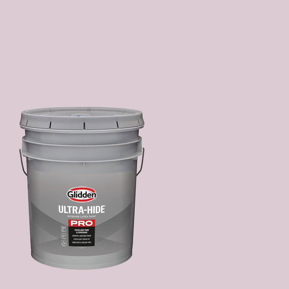 Glidden Ultra-Hide 5 gal. PPG1179-3 Silver Mauve Satin Interior Paint ...