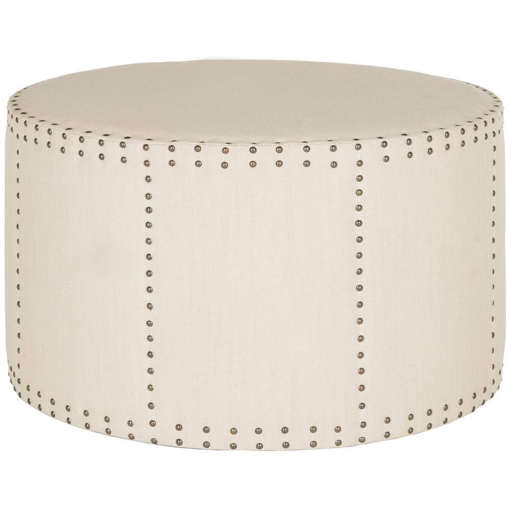 SAFAVIEH Sherri Beige Ottoman MCR4640J - The Home Depot