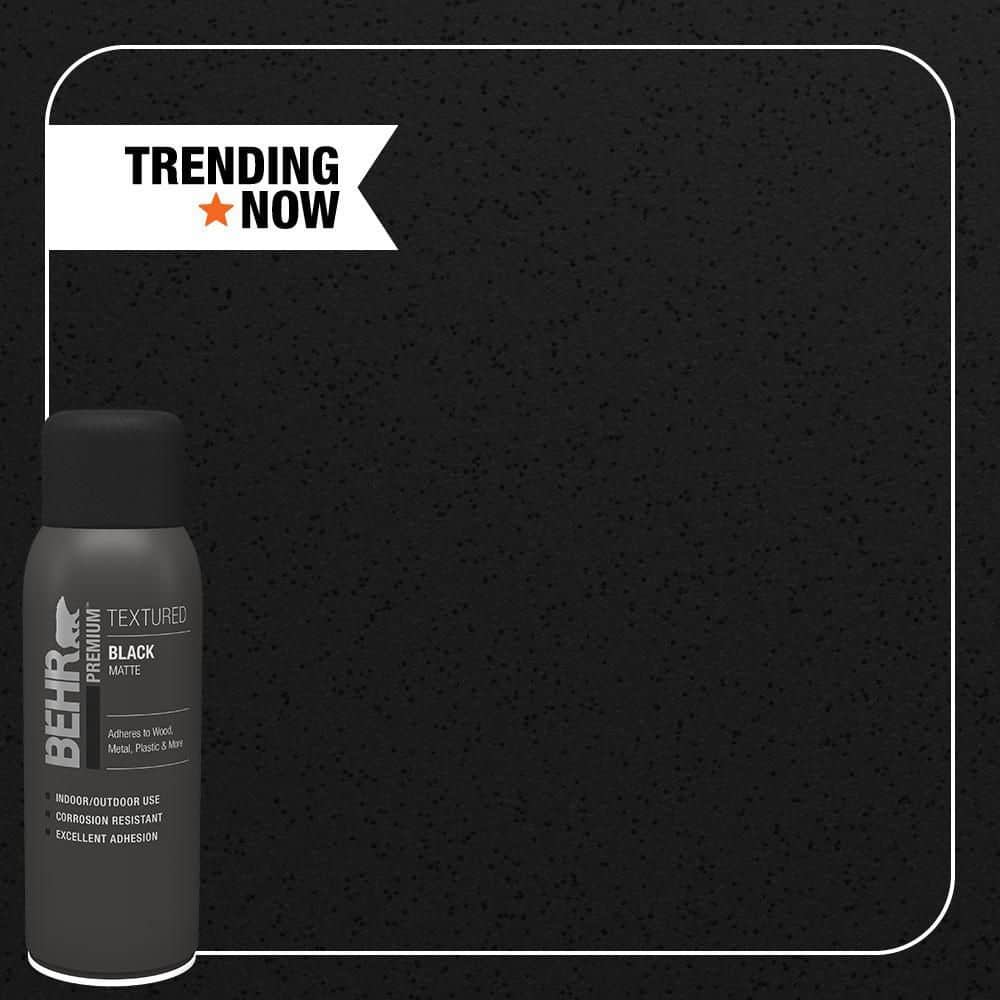 Reviews for BEHR PREMIUM 12 oz. Black Matte Interior/Exterior Textured ...